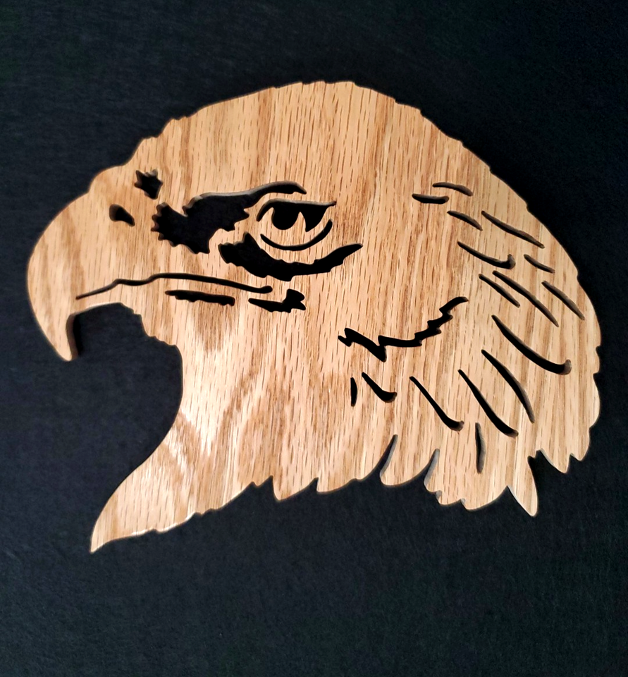 Eagle Wall Hanging, Laser Cut, Decor Modern Oak Wood | eBay