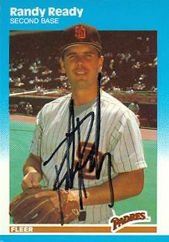 Randy Ready autographed Baseball Card (San Diego Padres) 1987 Fleer #U ...