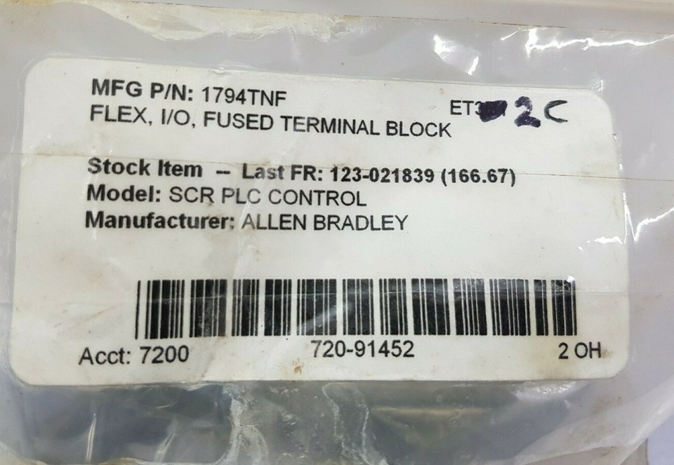 ALLEN-BRADLEY 1794-TBNF FLEX TERMINAL BASE 96176671 SER A REV E01 | eBay UK