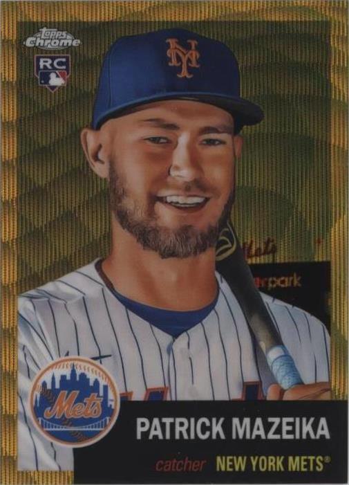 2022 Topps Chrome Platinum Anniversary - Patrick Mazeika #196 Gold Wave ...