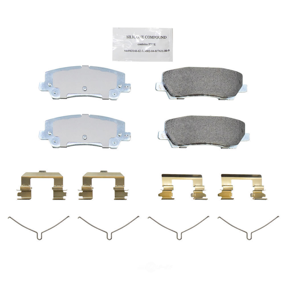 Disc Brake Pad Set-Premium Galvanized Disc Brake Pads fits 15-20 Ford ...