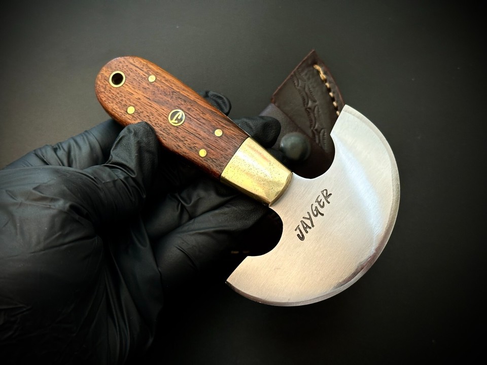 Jayger Handmade Leather Cutting Knife | Skiving & Round Head | Leather ...