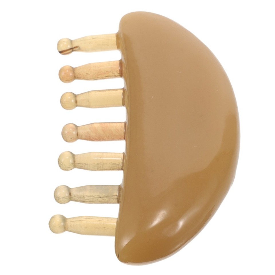 Resin Sandalwood Horn Massage Comb Scalp Massager For Hair Scalp Care ...