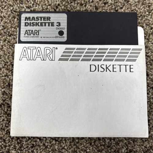 VINTAGE ATARI OPERATING DISK MASTER DISKETTE 3 (1983) for ATARI 1050 ...