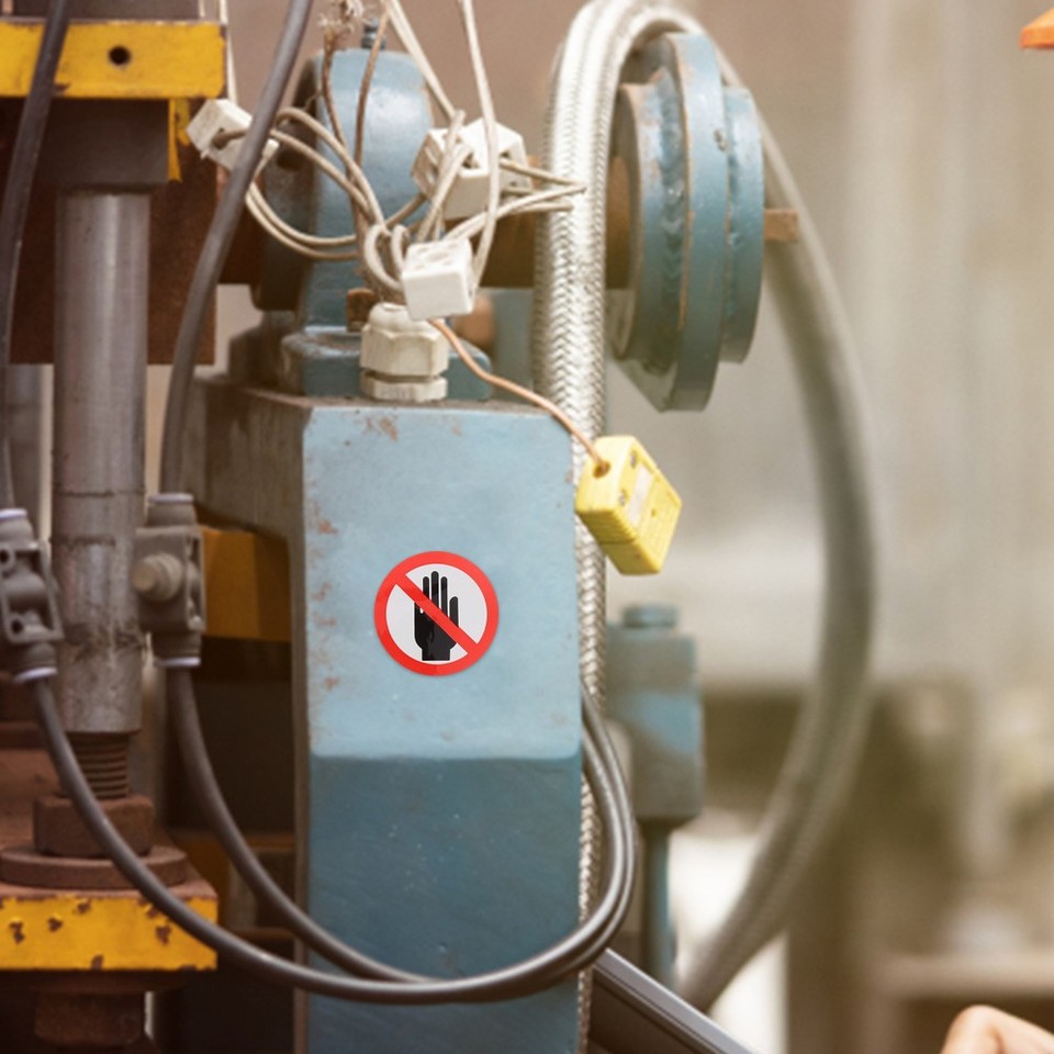 Warning Do Not Touch Stickers Waterproof Safety Labels for Office ...