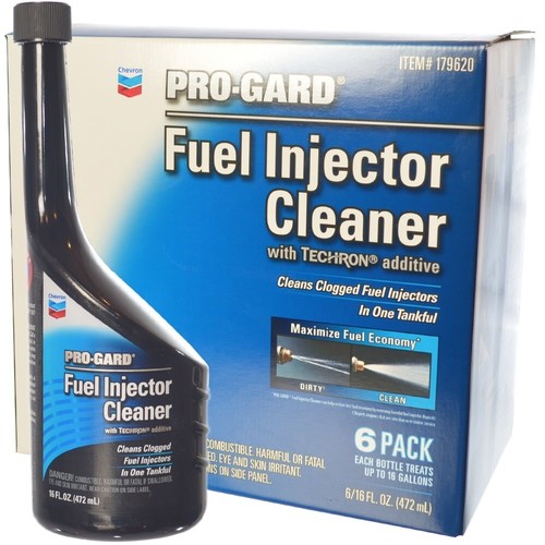 Chevron Pro-Gard Fuel Injector Cleaner with Techron (6-12oz PLASTIC ...