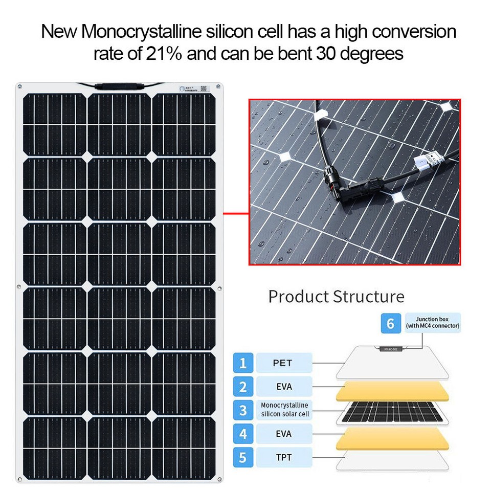 12V Mono Compact Design Solar Panel 150W-900W New Sealed Solar Panel ...