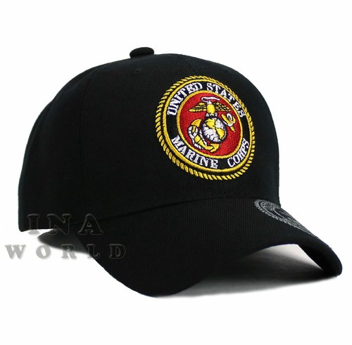 U.S. MARINE Hat MARINE Corps Logo Military Officially Licensed Baseball ...