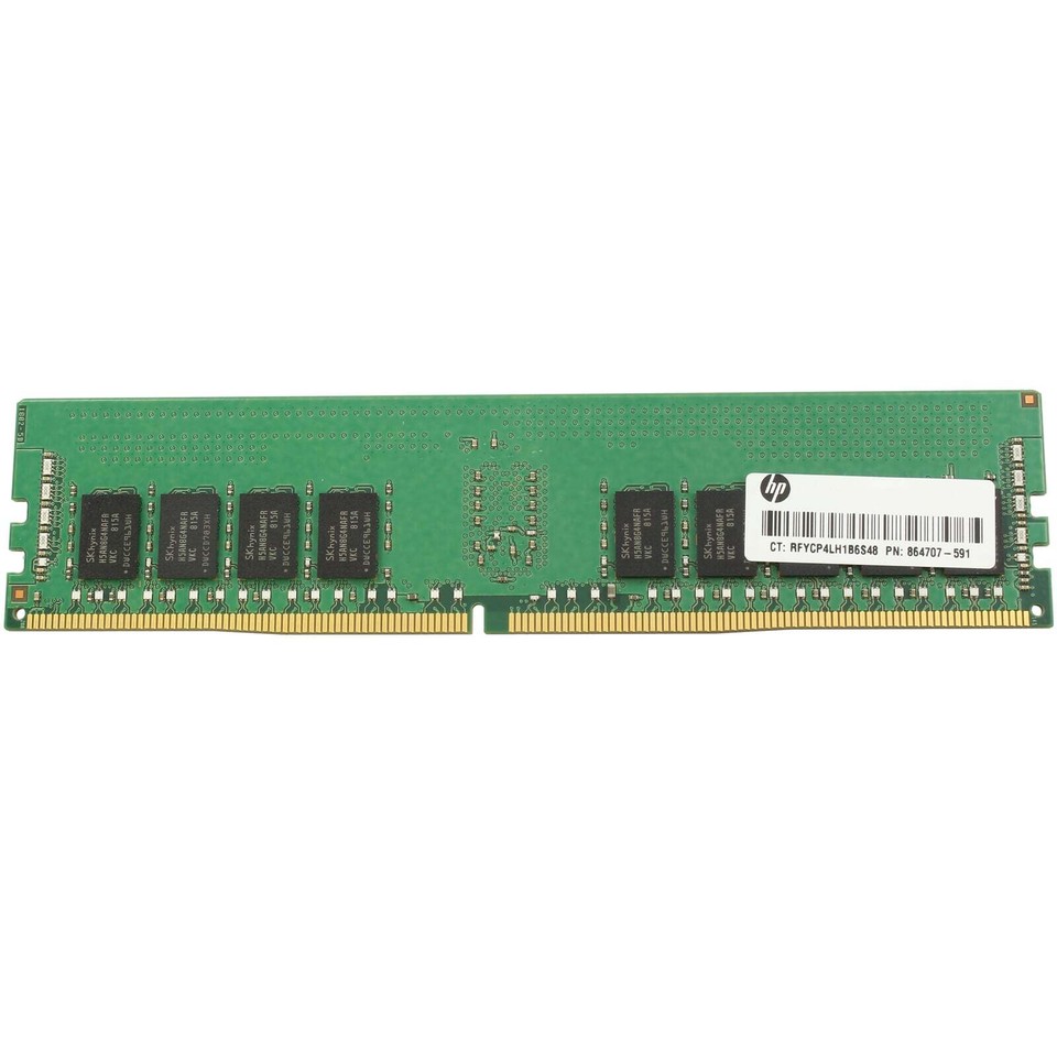 HP DDR4-RAM 16GB PC4-2666V ECC RDIMM 1R - 864707-591 1XD85AA ...