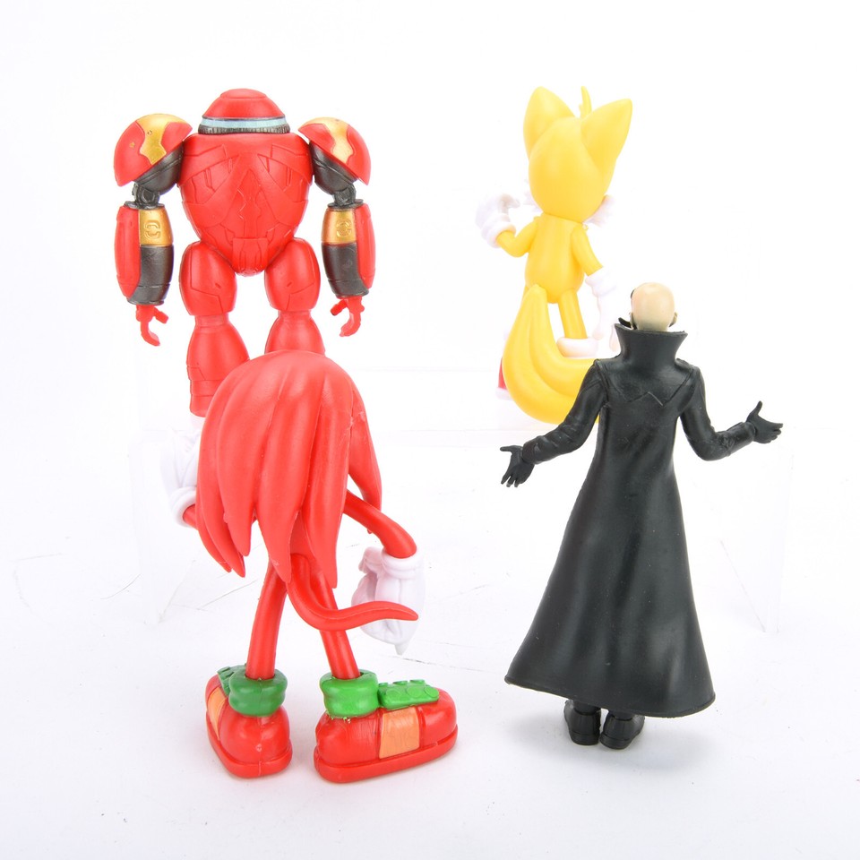 8pcs Sonic The Hedgehog 4" Figure Shadow Knuckles Tails Omega Silver Dr ...
