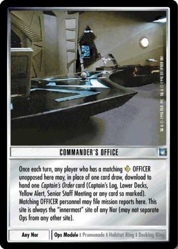 Star Trek: Commander's Office [Ungraded] Deep Space Nine STCCG Decipher ...