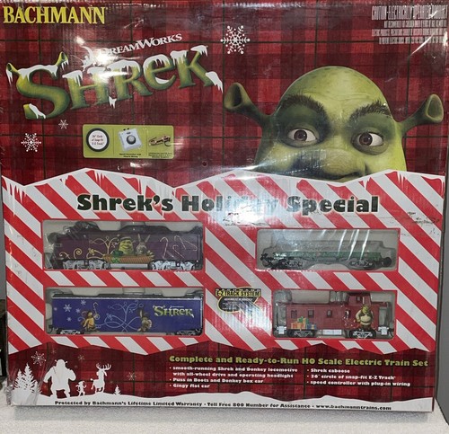Bachmann Shrek's Holiday Special Train Set Dreamworks HO Scale SEALED ...