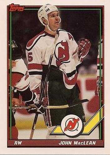 #239 John MacLean - New Jersey Devils - 1991-92 Topps Hockey | eBay