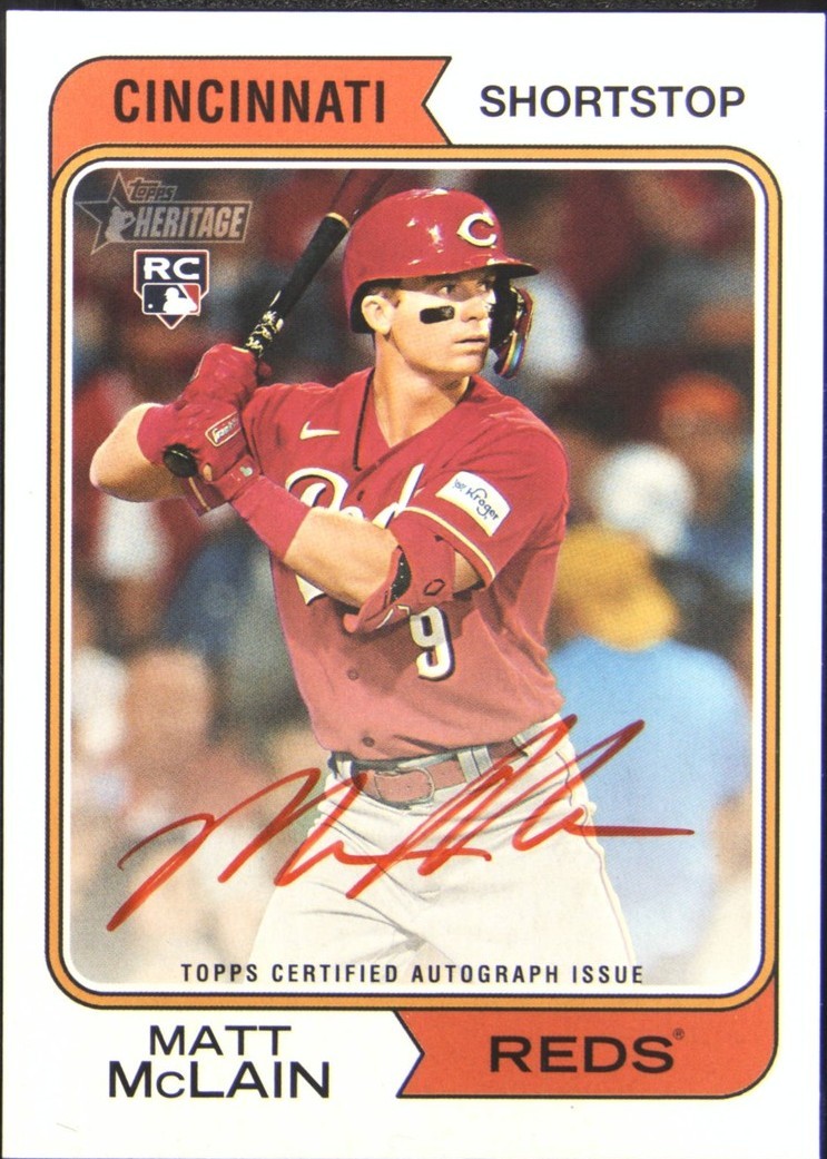 2023 Topps Heritage High Number - Real One Autographs Matt McLain #ROA ...