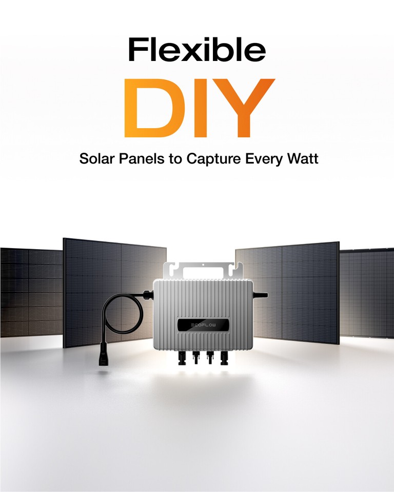 EcoFlow Stream 800W Micro Inverter 800W Grid Tied Balcony Solar System ...
