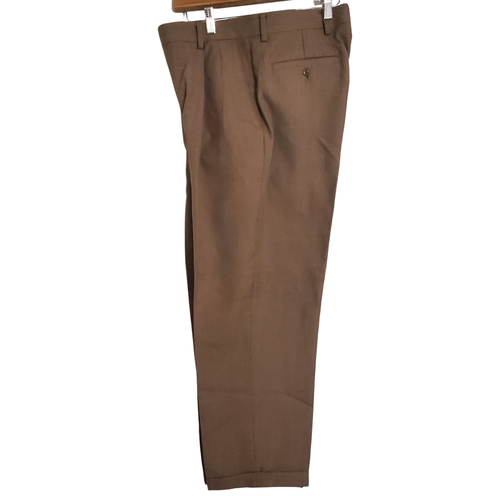 Louis Raphael Men's Dress Pants Size 32W x 30L Beige Cuffed Front ...