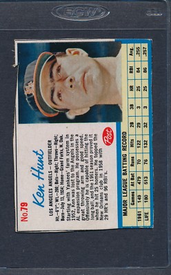 1962 Post Cereal #079 Ken Hunt Angels VG/EX *849 | eBay