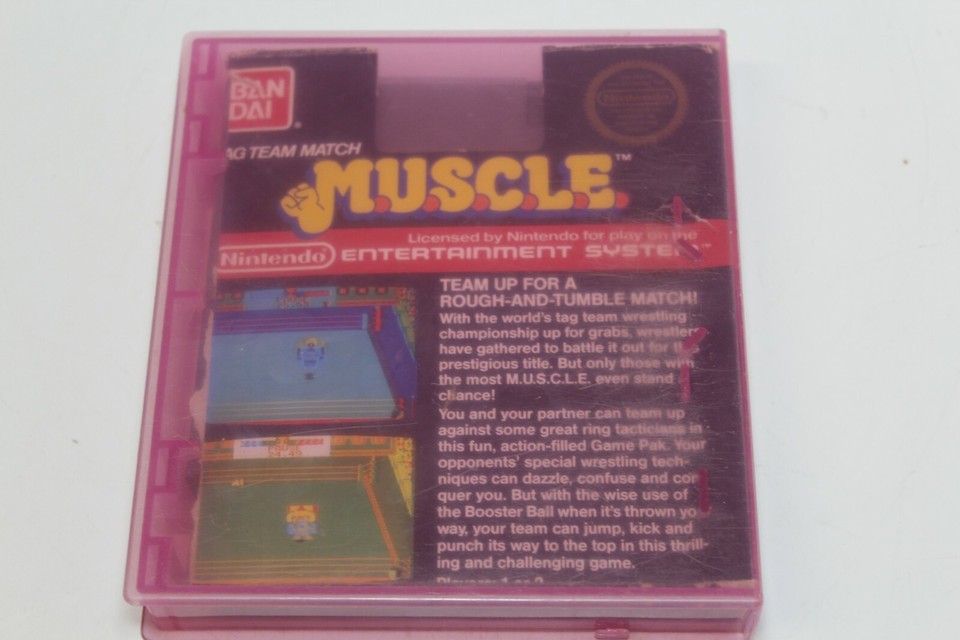 MUSCLE Tag Team Match [5 Screw] - NES - 1986 - Game Box Case - Cleaned ...
