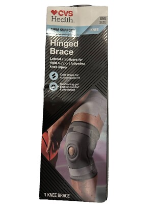 CVS Health Firm Support Hinged Knee Brace One Size Comfortable Fit | eBay