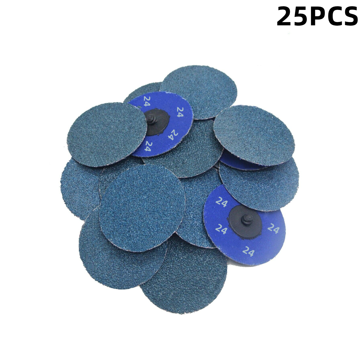 25Pcs 3 inch Quick Change Disc Zirconia Roll Lock Sanding Disc 24 36 60 ...
