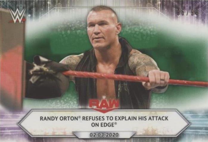 2021 Topps WWE - Raw Randy Orton #14 Dark Green /99 for sale online | eBay