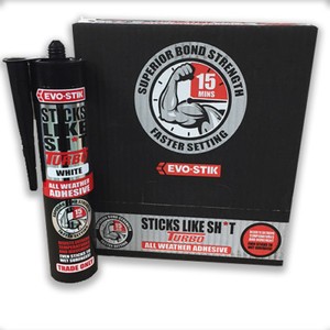12 X EVO-STIK STICKS LIKE SH*T TURBO | All Weather Adhesive | White ...