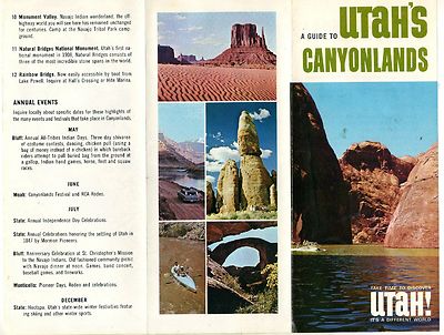 Travel Brochure For Utah's Canyonlands 1960's | eBay