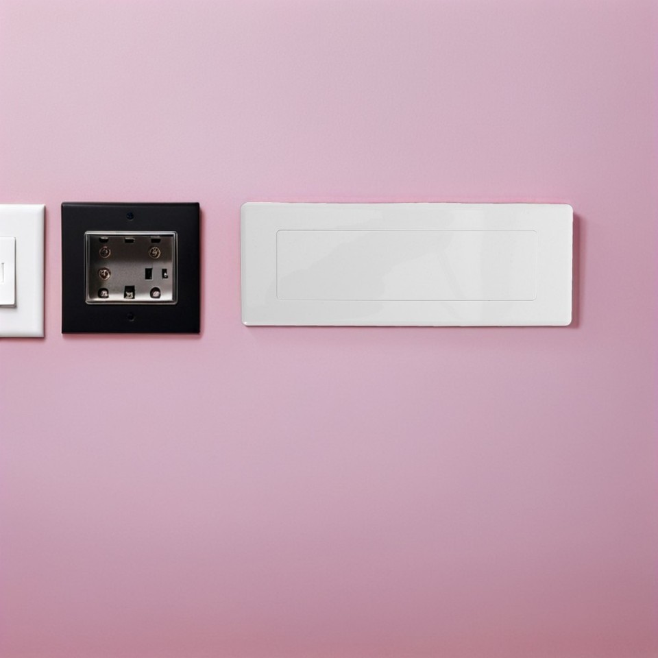 8pcs Plastic Junction Box Cover Plates Blank Outlet Wall Plate ...