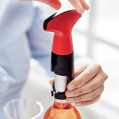 Tupperware Corkscrew Wine Bottle Opener Kitchen Gadget Tool Red & Black ...