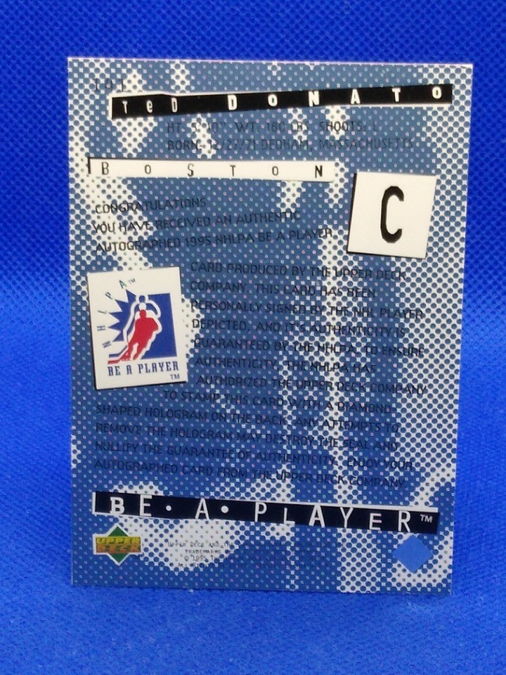 1994-95 Be A Player Autographs Ted Donato Auto #141 | eBay