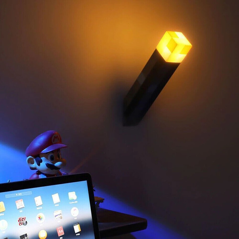 Minecraft Torch Rechargeable Portable Night Light-2 Pack | eBay
