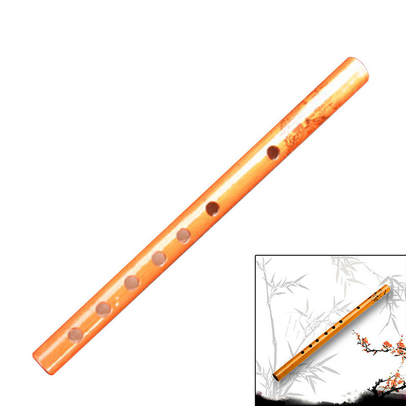 Traditional 6 Hole Bamboo Flute Clarinet Student Musical Instrument ...