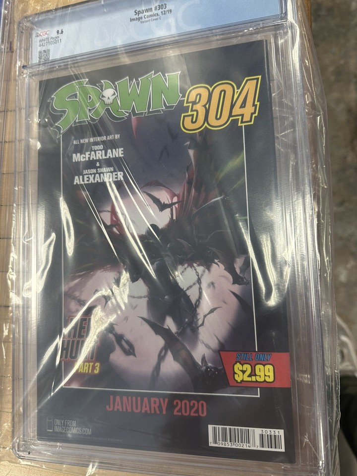 SPAWN 303 B&W VARIANT Cover C Todd McFarlane SPIDER-MAN CGC 9.6 | eBay