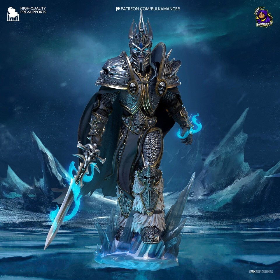 WOW World of Warcraft Arthas Menethil/Lich King figure/statue (make to ...