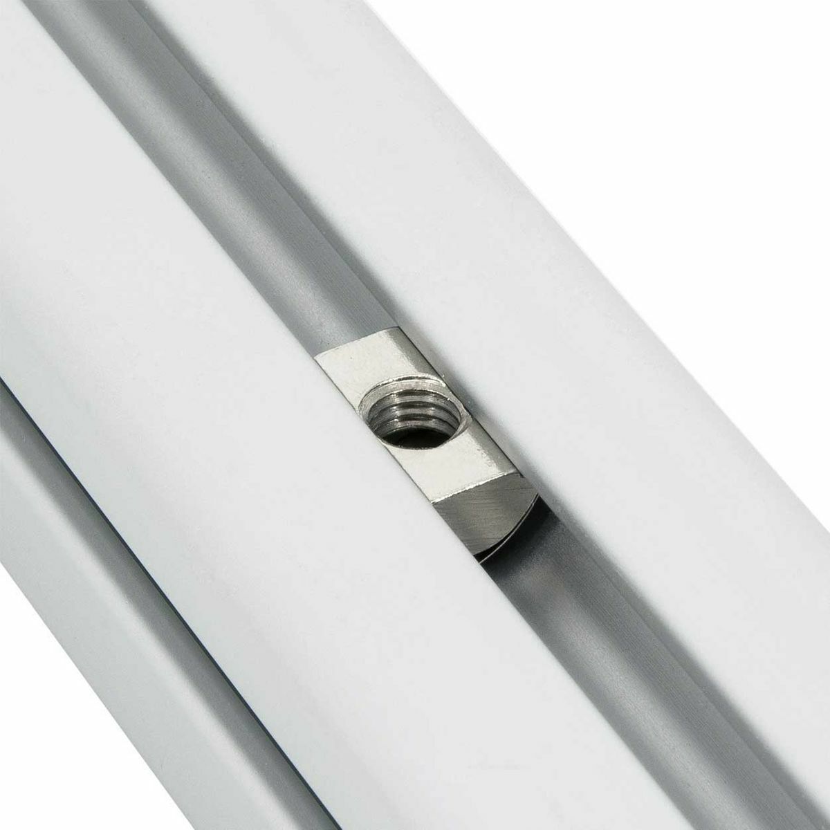 10x Nutenstein M8 Nut 8 Aluprofil 40 Profil Gleitmutter Federblech Steg ...