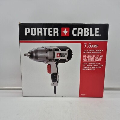 Porter Cable Impact Wrench 7.5-Amp, 450 lbs. of Torque 1/2 Inch Corded ...