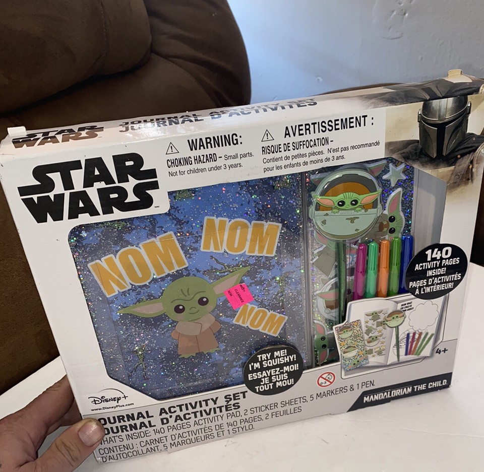 Disney Star Wars Mandalorian The Child Baby Yoda Journal Activity Set ...