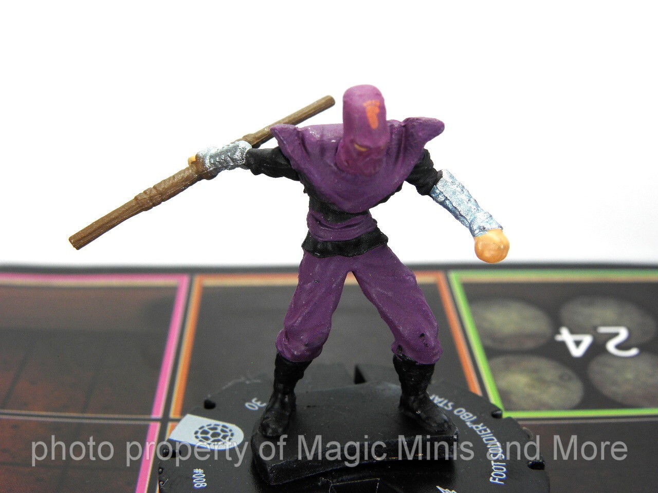 TMNT ~ FOOT SOLDIER (BO STAFF) #008 HeroClix Ninja Turtles Base Set 1 ...