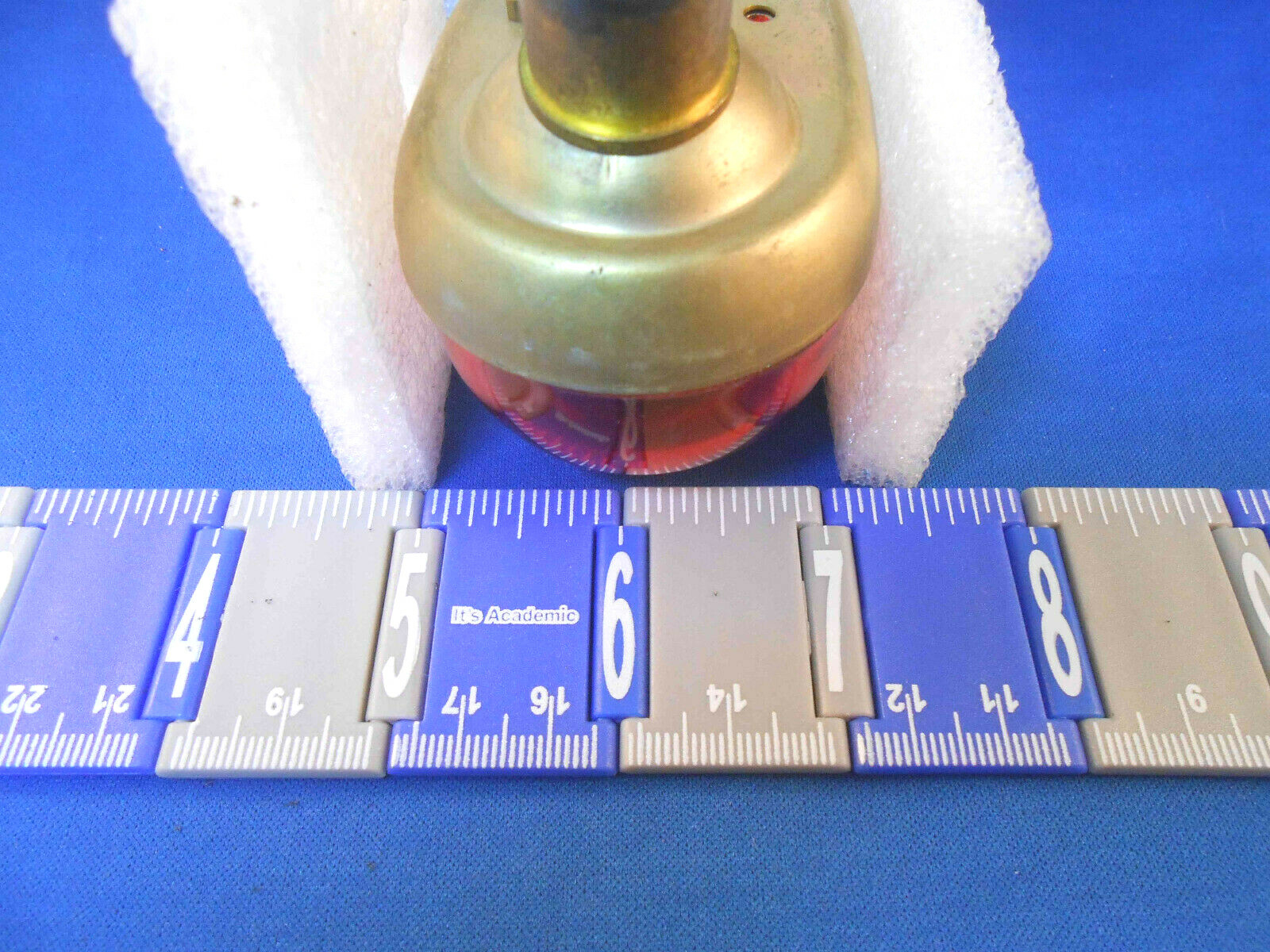 30-0098-5 GRIMES RED NAVIGATIONAL LIGHT GLASS LENS 28.0DC NEW OLD STOCK ...