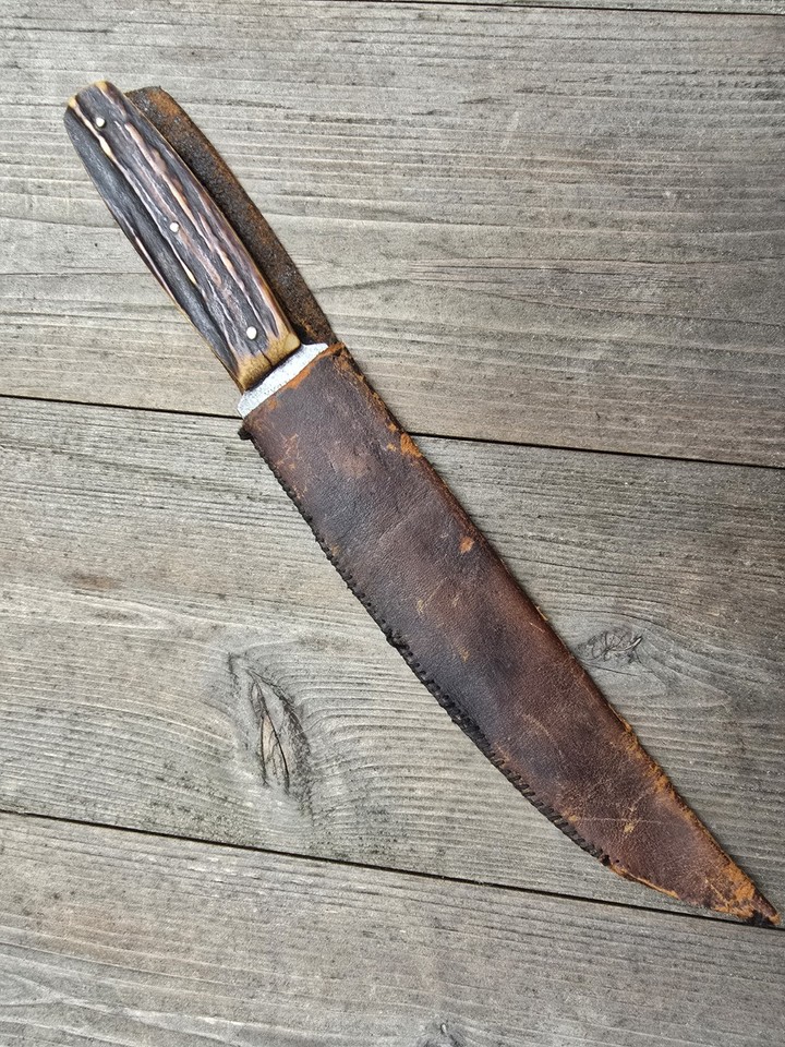 Old W.R. CASE & SON'S Bradford Tested XX vintage stag pig sticker ...