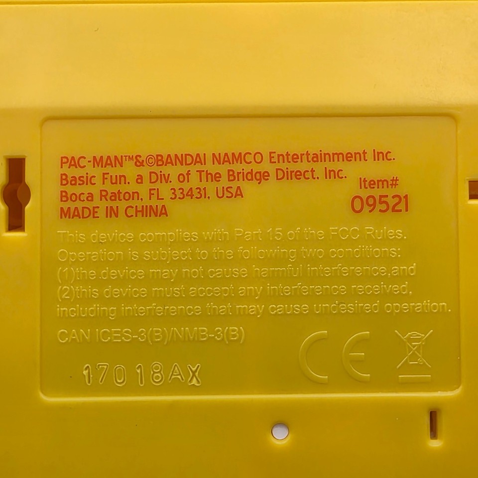 Pac-Man Mini Arcade Game Bandai Namco 09521 Miniature Electronic Tested ...
