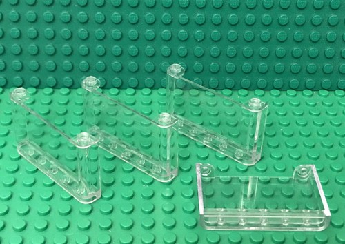 Lego 4 Pieces Trans-clear Windscreen 1x6x3 / Vehicle Car / Truck ...