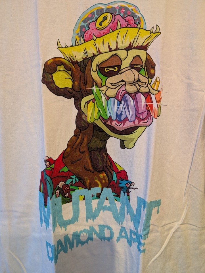 Diamond Supply Co Company T Shirt Mutant Bored Ape Yacht Club NFT ...