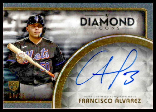 2023 TOPPS DIAMOND ICONS RC AUTOGRAPHS #DIAFAL FRANCISCO ALVAREZ ROOKIE ...