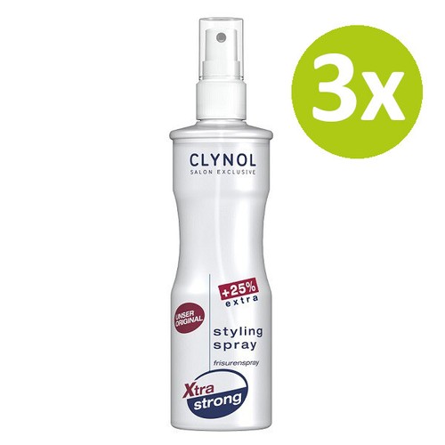 Clynol Styling Spray Xtra extra strong Haarspray 3 x 250 ml XXL | eBay.de