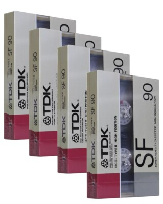 TDK SF 90 Lot 4 Cassettes Audio Neuf sous blister (Réf#X-220) | eBay
