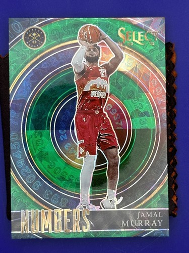 2020-21 PANINI SELECT NUMBERS GREEN CRACKED ICE JAMAL MURRAY #3 | eBay
