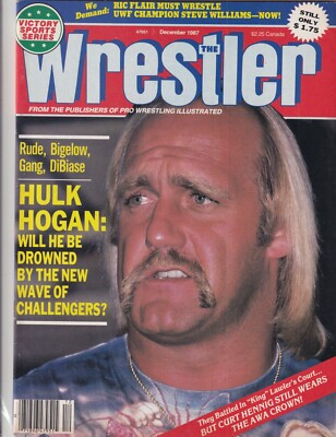 The Wrestler Magazine Hulk Hogan Ted Dibiase Bigelow December 1987 ...