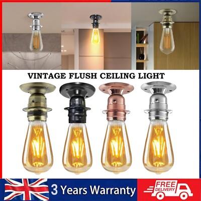E27 Vintage Lamp Bulb ES Holder Vintage Edison Retro Style Holder Light ...