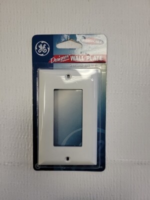 GE Rocker Wall Plate with Screws Ivory Lot Of 8 | eBay